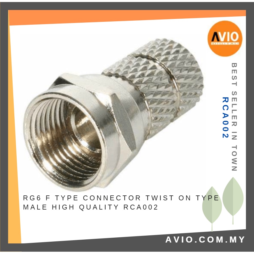 RG6 F Type Connector Twist On Type Coupler Male High Quality Video ...