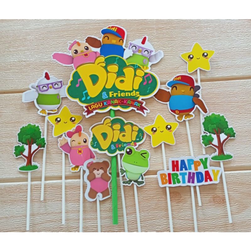 DIDI AND FRIENDS CAKE TOPPER A | Shopee Malaysia