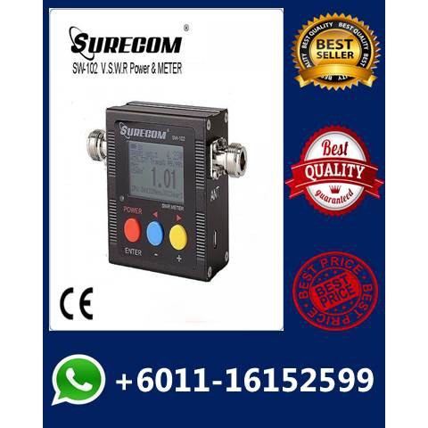 SURECOM SW-102 125-525 MHz VHF/UHF 120W Antenna Power & SWR Meter ...