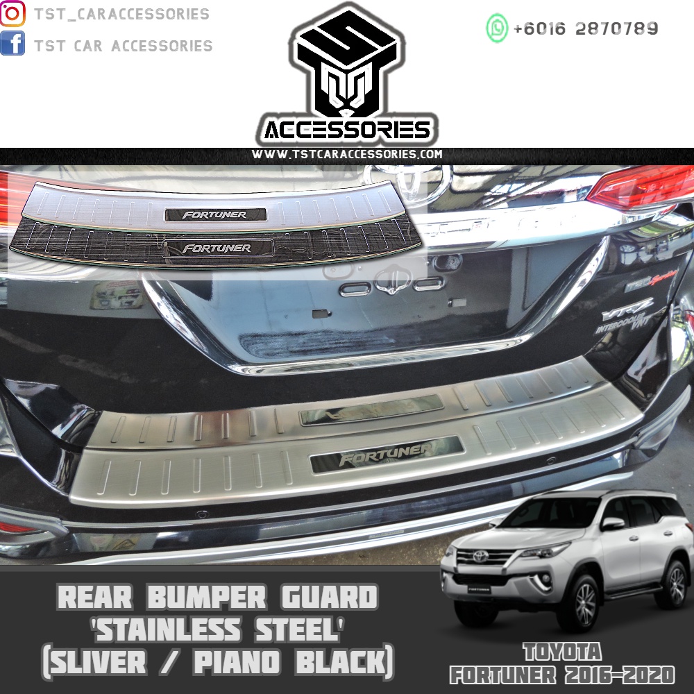 TOYOTA FORTUNER 2016-2022 REAR BUMPER GUARD TRUNK LID PROTECTOR ...
