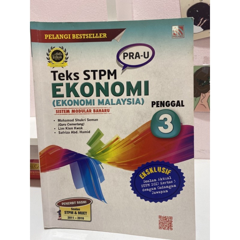 Buku Teks Ekonomi Penggal 3 STPM | Shopee Malaysia