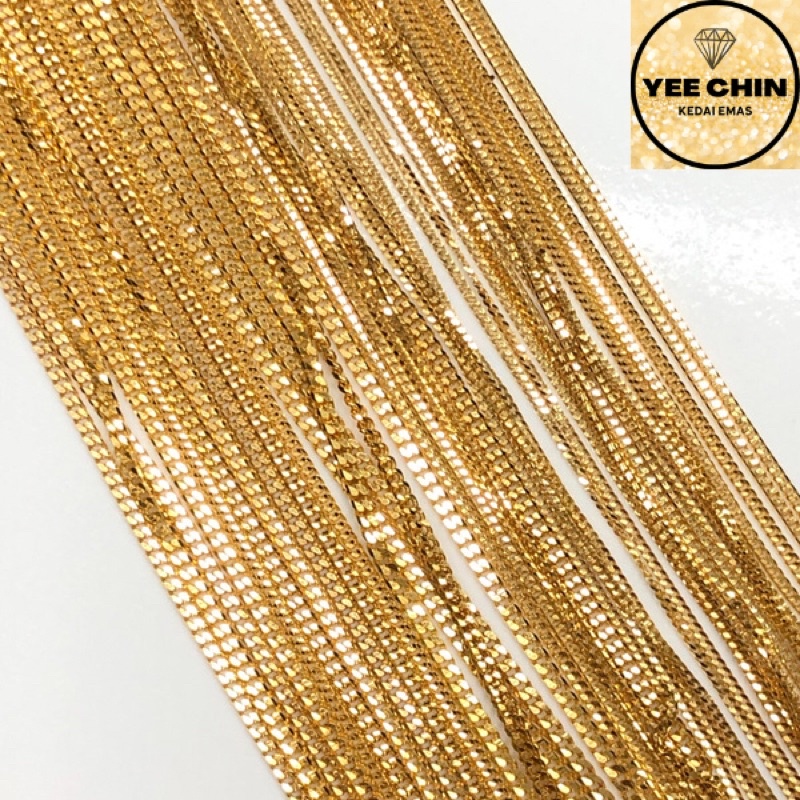 Yee Chin Emas 916 Rantai Leher Sauh / Mesin Padu | Shopee Malaysia