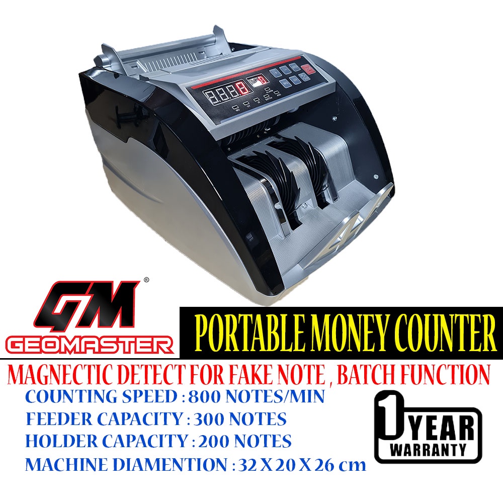 GEOMASTER Portable Money Counter , Note Counter , Bill Counter - Stock ...