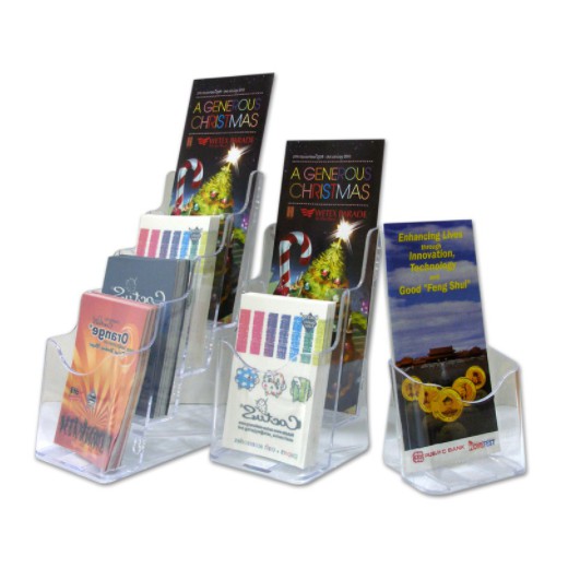 Acrylic Brochure Display Stand / Multi Purpose Display Holder Acrylic ...