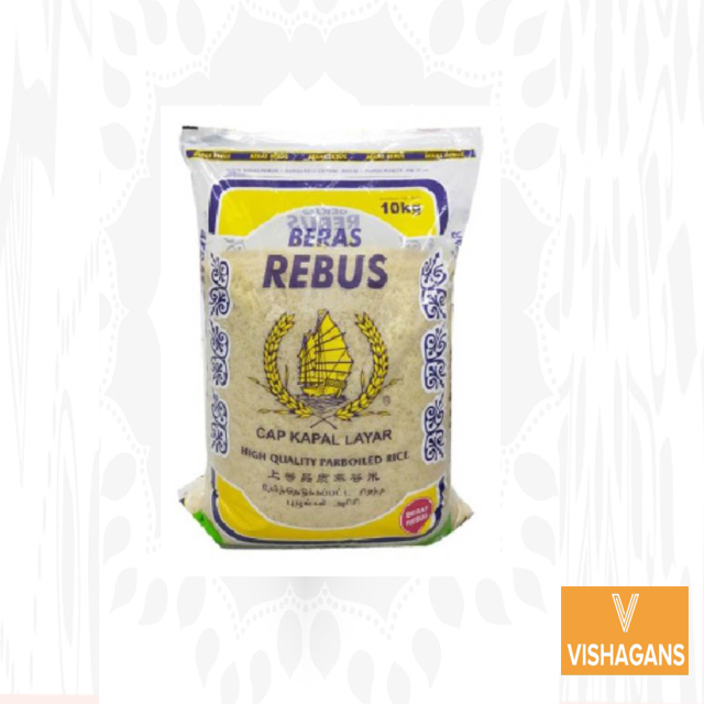 Vishagans Beras Rebus Kapal Layar 10KG | Shopee Malaysia