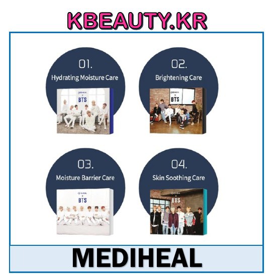[Mediheal] BTS Mask sheets w/ photocard set | Shopee Malaysia
