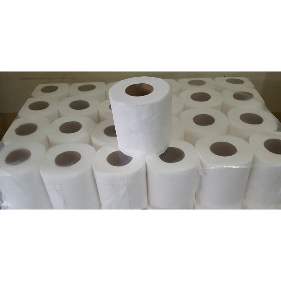 (100 ROLLS/1 BUNDLE x 200 SHEETS) 2-Ply Soft Toilet Roll Tissue ...
