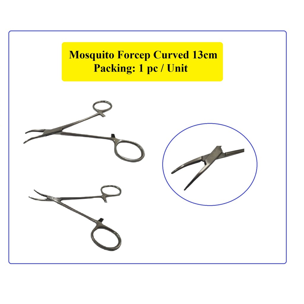 Mosquito Artery Forcep Curved , Size: 13cm (Packing: 1pc/unit) | Shopee ...
