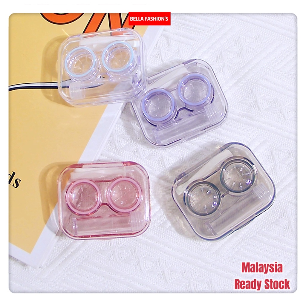Transparent Lens Cover Contact Lens Case Box / Travel Contact Case Kit ...