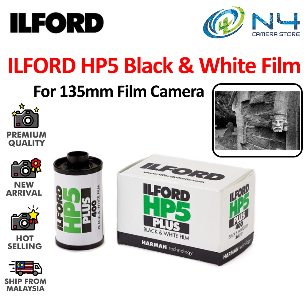 ILford HP5 Plus Black and White Negative Film (35mm Roll Film, 36 Exposures) | Shopee Malaysia