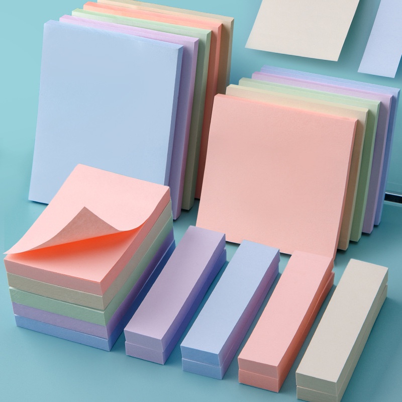 Morandi Sticky Notes, Memo Pad Student Office (100 sheets/pcs) | Shopee ...