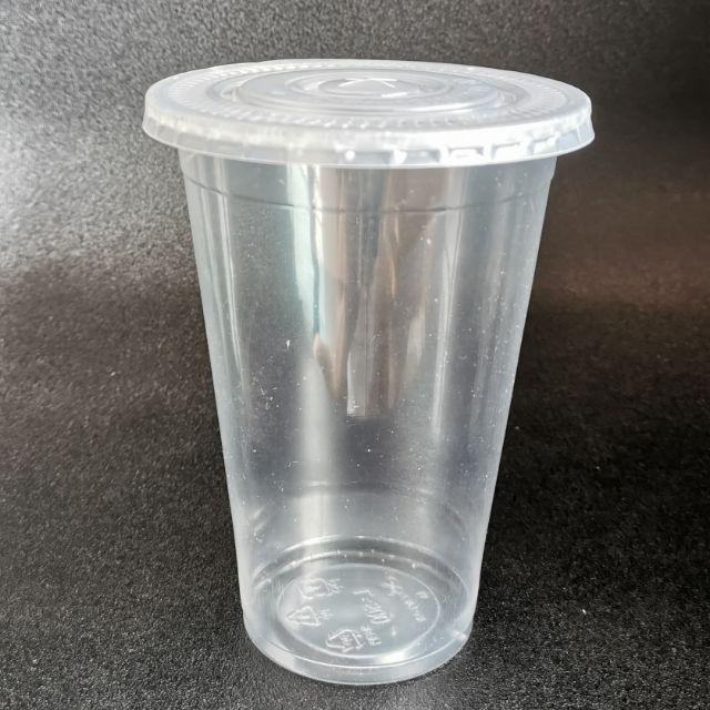 Cawan Plastik 100 pieces / Disposable Plastic Cup included Lid(12oz ...