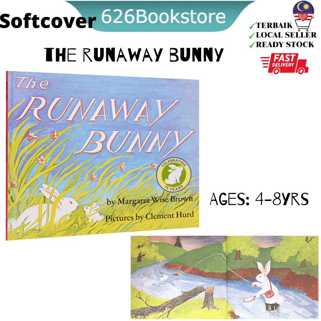 [626Book] The Runaway Bunny Softcover book A4 Size Bedtime Storybook ...