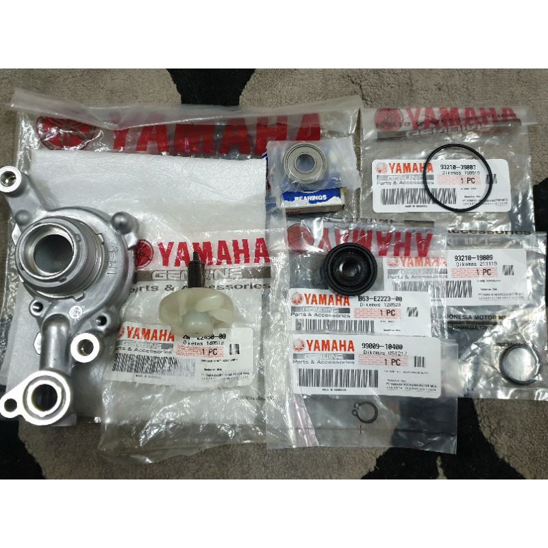 Kipas Oil Seal Bearing Clip Oring WaterPump Water Pump 💯% Original Yamaha NVX Nmax R15 V3 Y16 ...