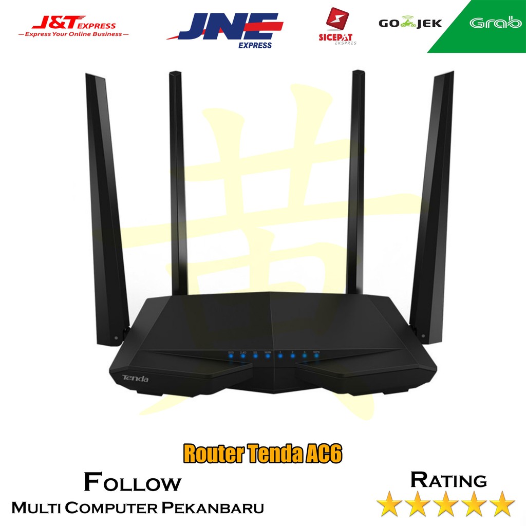 TENDA Ac 1200 AC6 Smart Dual-Band Wireless Router Tent - AC6 AC1200 Tent | Shopee Malaysia
