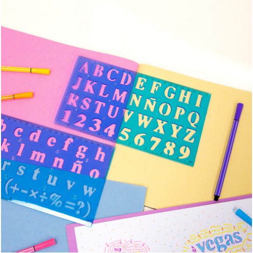 ABC Stencil Ruler / Stencil Plate / Pembaris Abc 5mm/10mm/20mm/30mm ...
