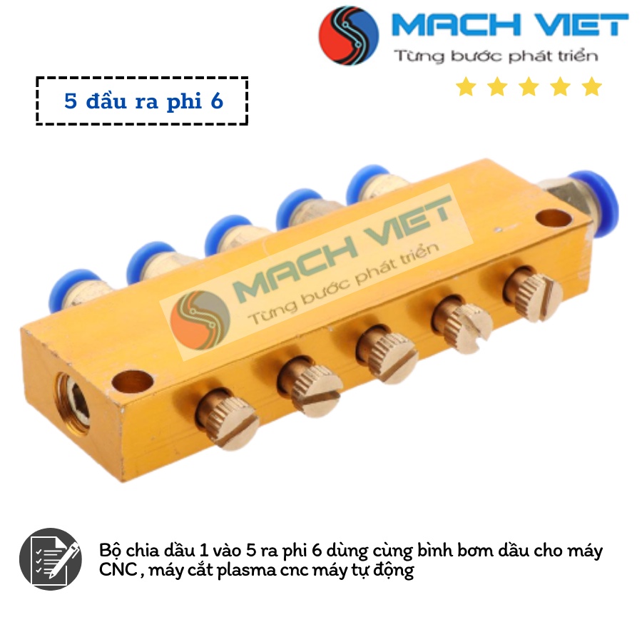 Oil divider with 4 heads and 5 outputs of 6 | Shopee Malaysia