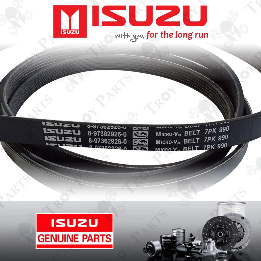 Original Isuzu Fan Belt 8-97362926-0 for Isuzu D-Max Dmax 2.5 (7PK990 ...