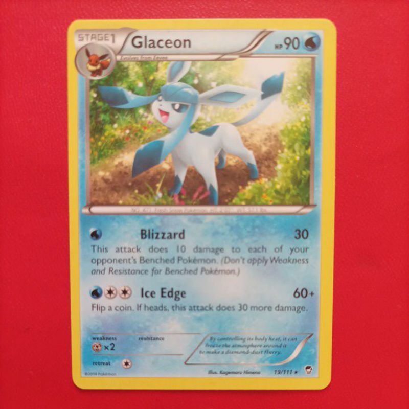 Pokemon GLACEON RARE FURIOUS FIRST NON FOIL | Shopee Malaysia