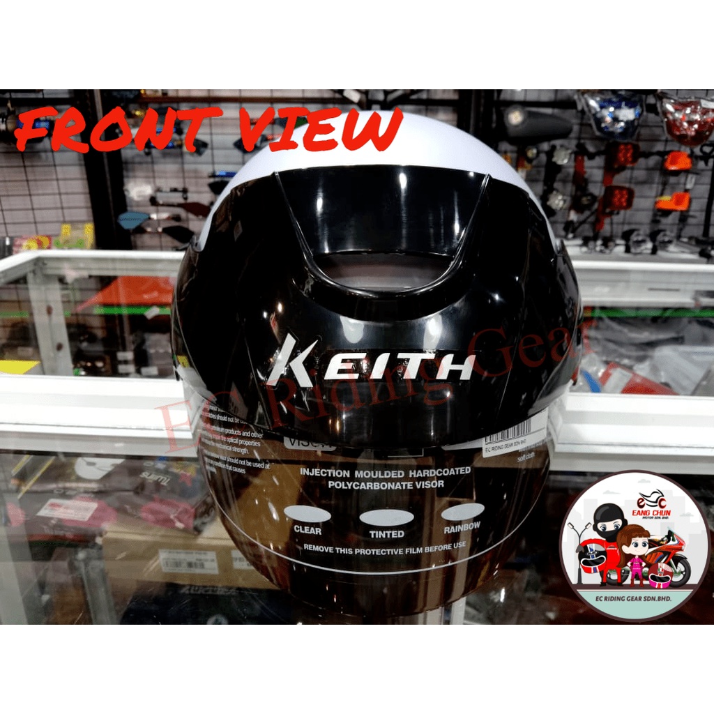 New * !! Big Sales !! KEITH Cruiser 03 Helmet Topi Keledar Separuh Safety Smoke Tinted Visor ...