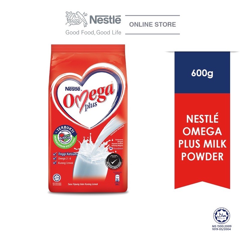 Nestle Omega Plus Milk Powder (600g) | Shopee Malaysia