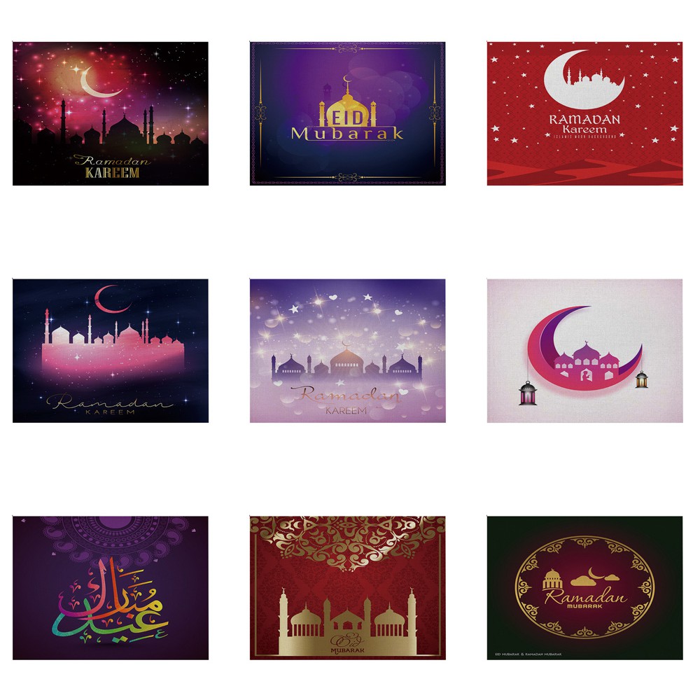 Raya 2020 Muslim Ramadan Tapestry Eid Festival Tablecloth Lebaran Hari ...