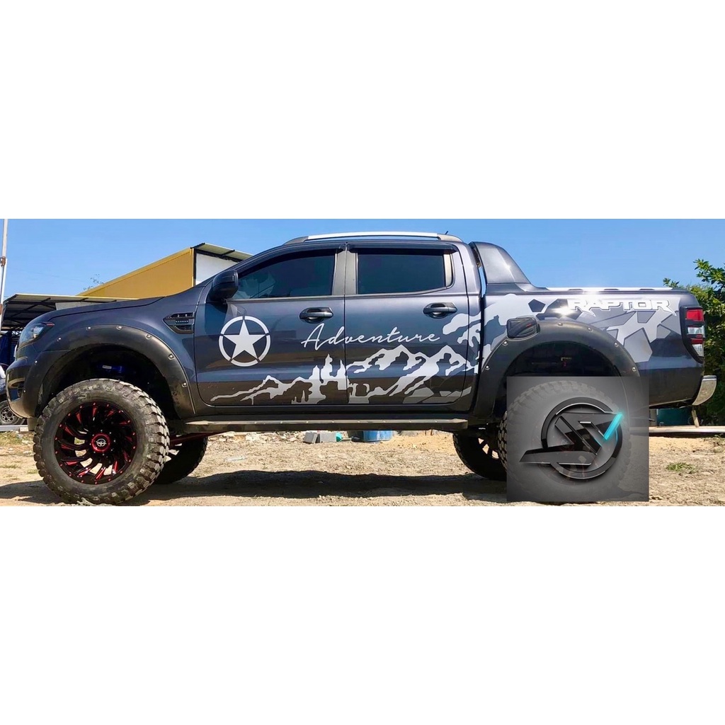 (Ready Stock)S285# Ford Ranger Raptor Style Adventure Car Body Sticker ...