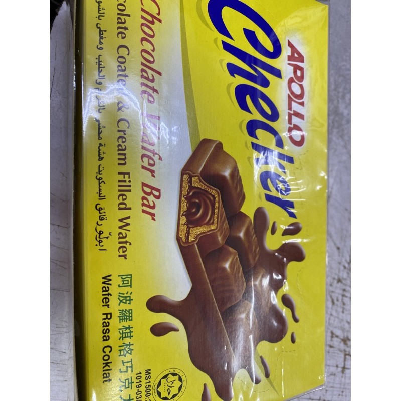 Apollo Checker Chocolate Wafer Bar 24pcs | Shopee Malaysia