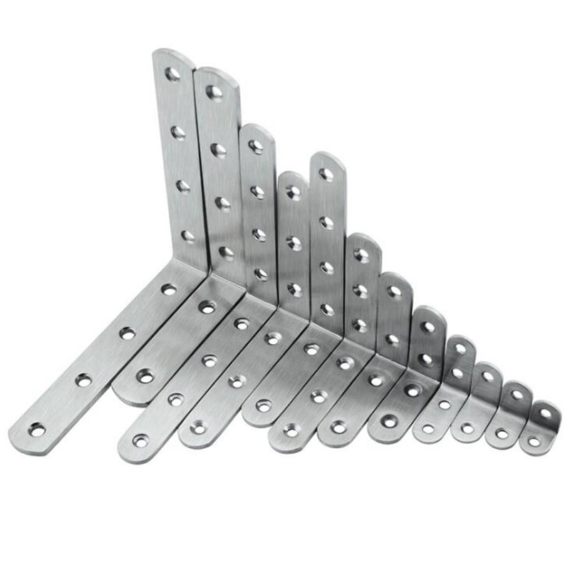 5pcs Stainless Steel Corner Bracket 90 degree L Shape Bracket Furniture ...
