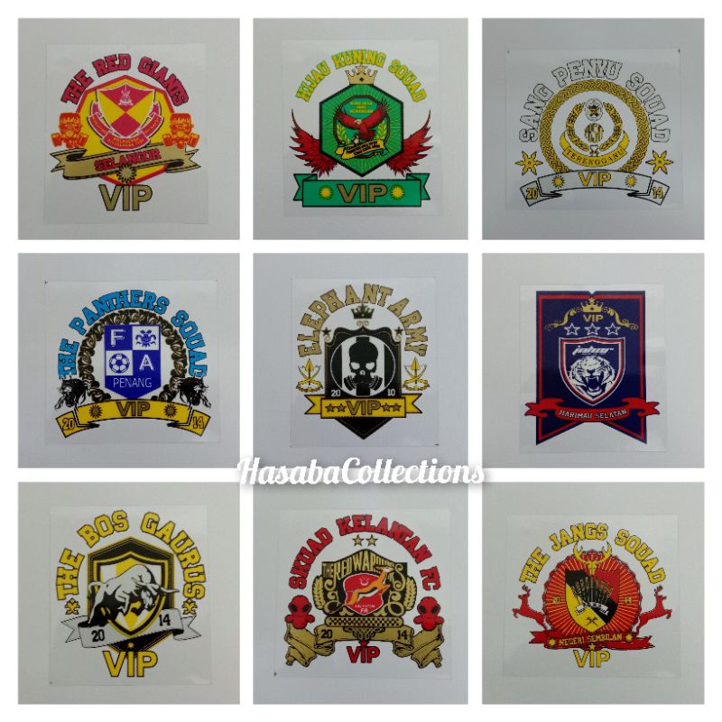 Car Sticker Windscreen Vip Malaysia Football Club | Shopee Malaysia