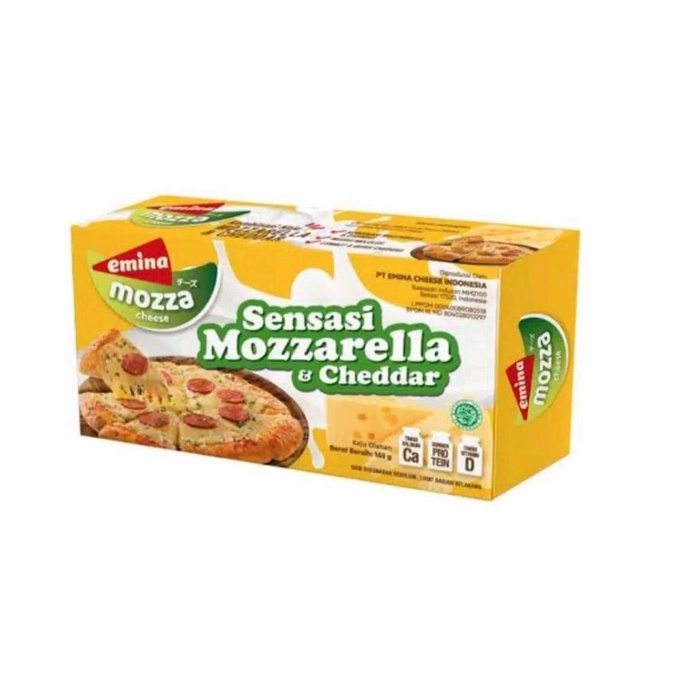 Emina Mozza Cheese - Mozzarella and Cheddar Sensation 165gr | Shopee ...