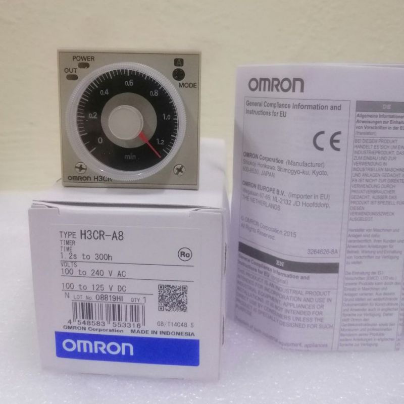 OMRON Timer relay H3CR-A8 240VAC dan base ada free gift | Shopee Malaysia