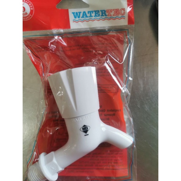 WATERTEC PVC Bib Tap Monaco Faucet Kepala Paip Toilet Bathroom Garden Chrome or White | Shopee ...