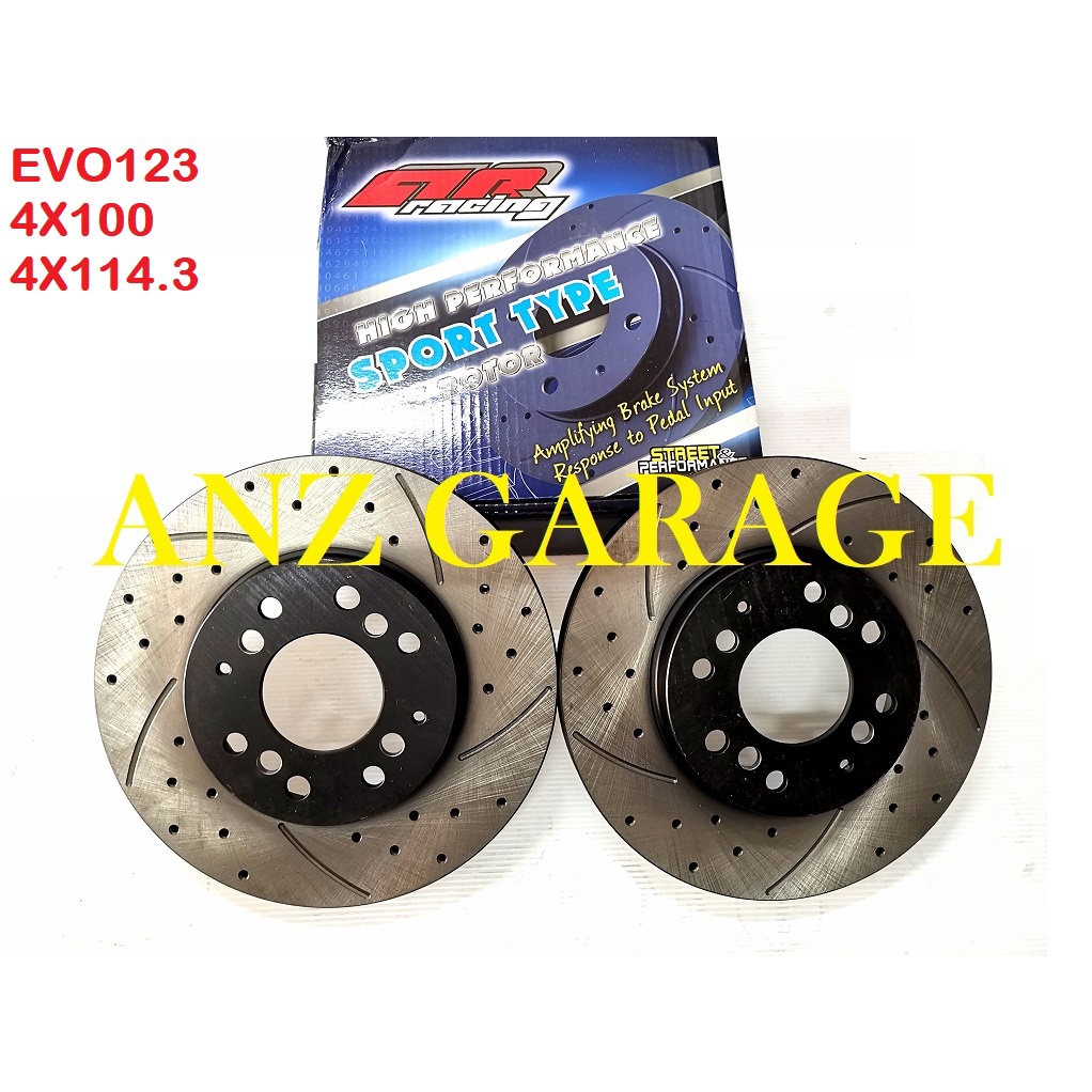 MITSUBISHI EVO1 EVO2 EVO3 EVO AR RACING FRONT DISC ROTOR 4X100 4X114.3 ...