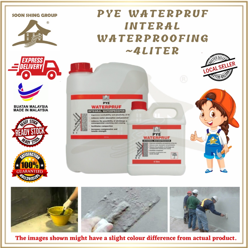 PYE WATERPRUF INTERAL WATERPROOFING/WATERPROOF ~4LITER | Shopee Malaysia