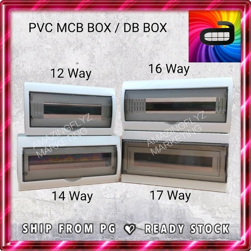 Spare Part TC PVC 12Way/ 14Way/ 16Way/ 17Way MCB Box DB Box (1pcs ...