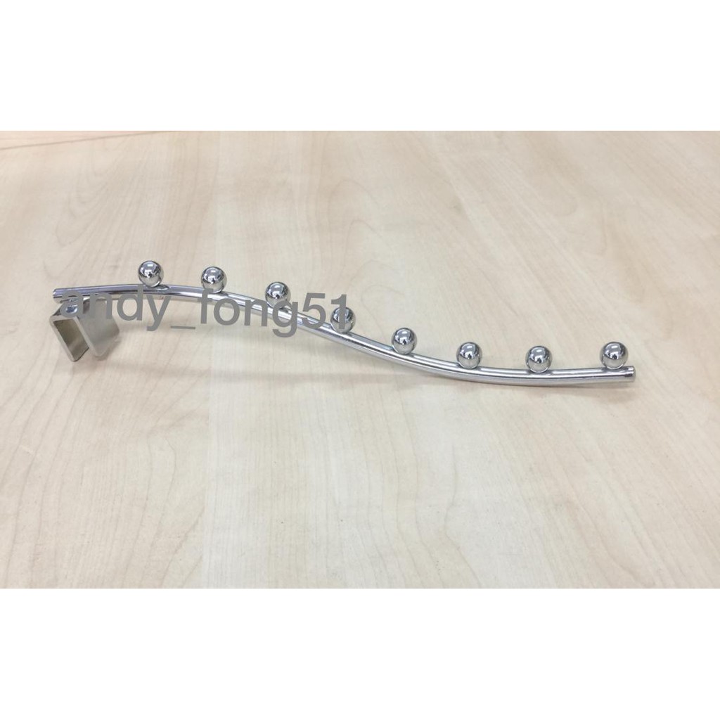 Square Bar S Waterfall Hook c/w Ball Head Chrom(30cm) - Waterfall Hook ...