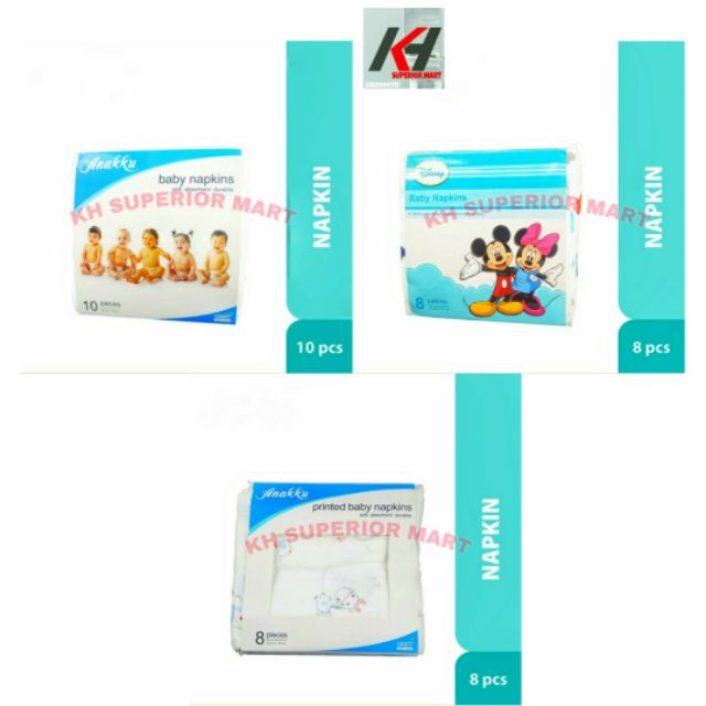 Anakku Napkin (Disney, Printed & White) | Shopee Malaysia