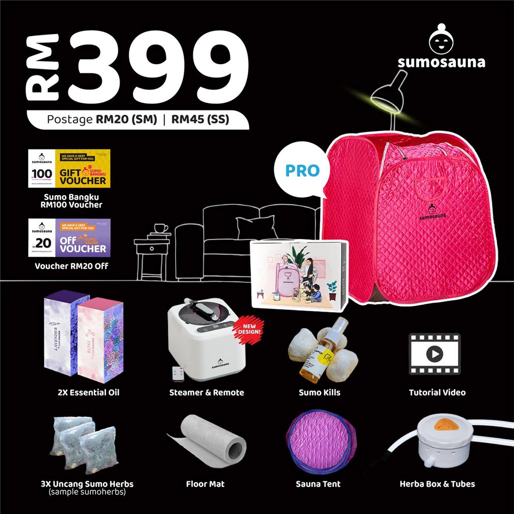 SUMOSAUNA PRO - PORTABLE SAUNA FOR SINGLE USER READY STOCK! | Shopee ...
