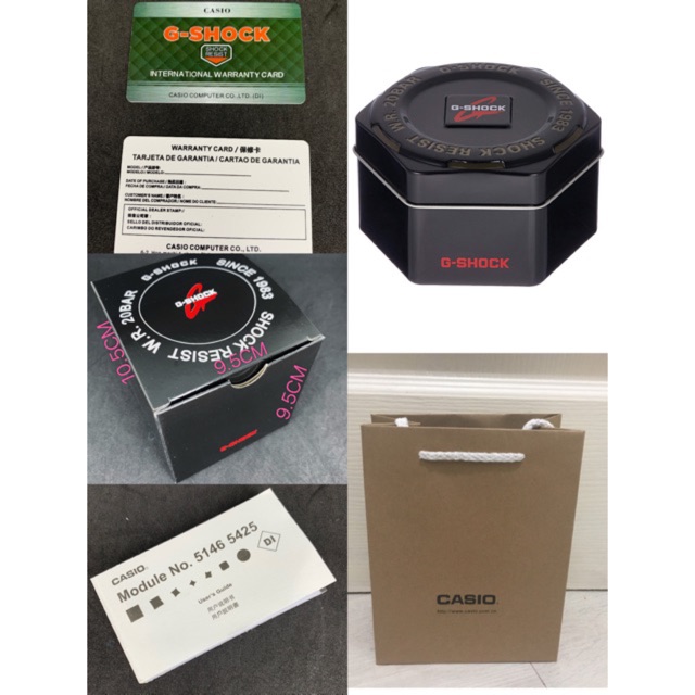 Gshock Metal Box 1:1 and Casio Paper Bag for gshock watch | Shopee Malaysia