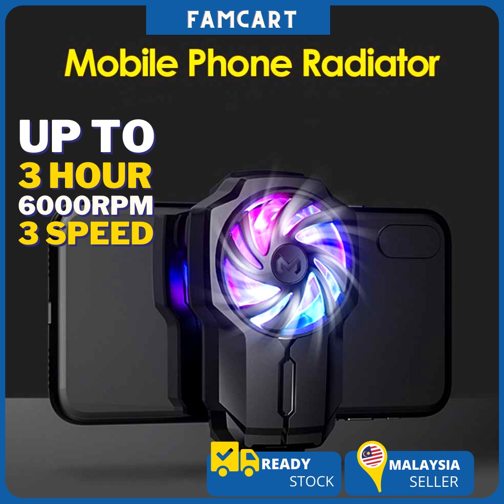 🔥READY STOCK🔥 PROOCAM Cooler Gaming Ligh Fan Mobile RGB MEMO Light Clip Mobile Phone Radiator ...