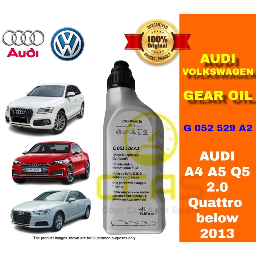 100%Original Audi ATF Auto Gear Oil 1L - Audi A4 A5 Q5 2.0 Quattro below2013- G 052 529 A2 ...