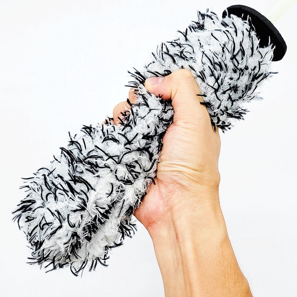 Soft Fiber Microfiber Wheel Rim Cleaning Brush - Grey | Shopee Malaysia