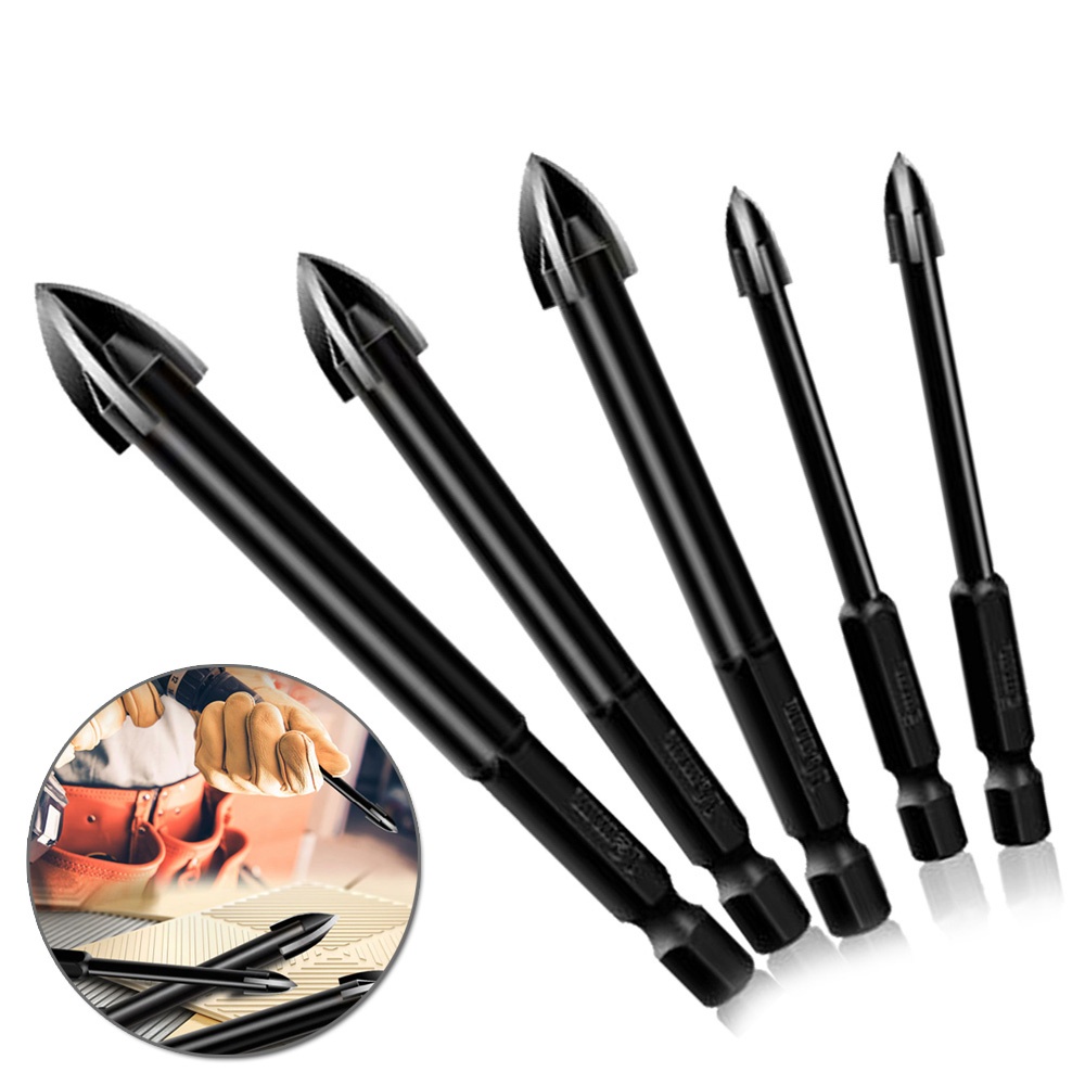 Multifunctional Triangular Drill Bit 4/5/6/8/10/12MM Glass Ceramics ...