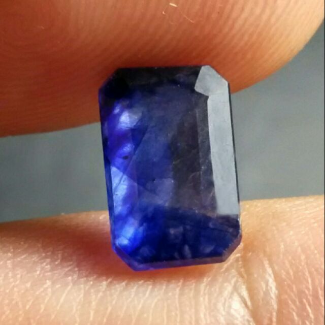 Batu Nilam Biru Madagascar Asli - Natural Blue Sapphire NB03 | Shopee ...