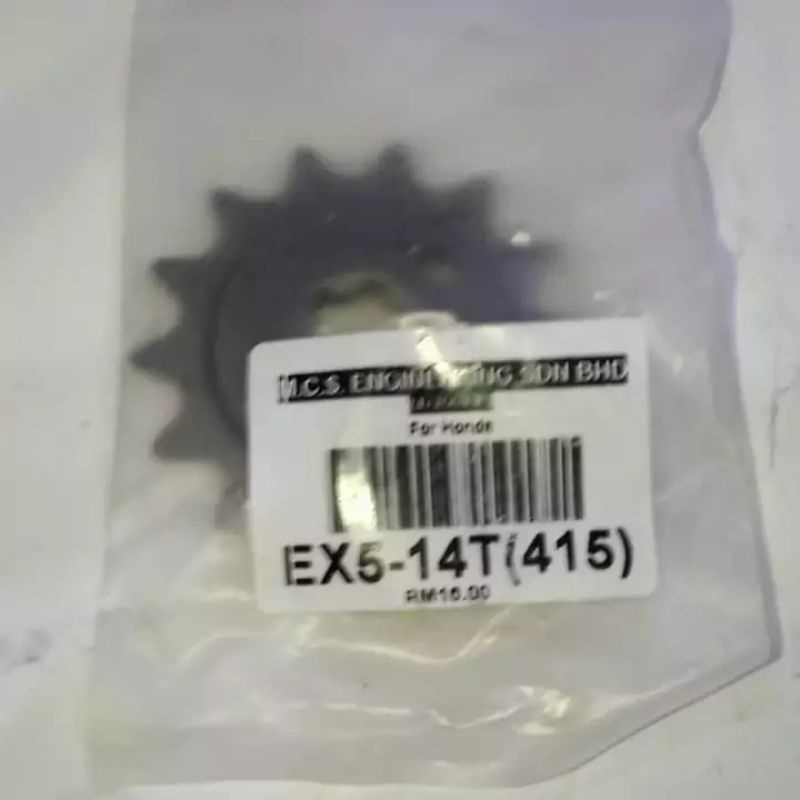 MCS 415 FRONT SPROCKET DEPAN EX5 Honda EX5 DREAM / EX5 HP / CLASS 1 / WAVE100 / WAVE125 | Shopee ...