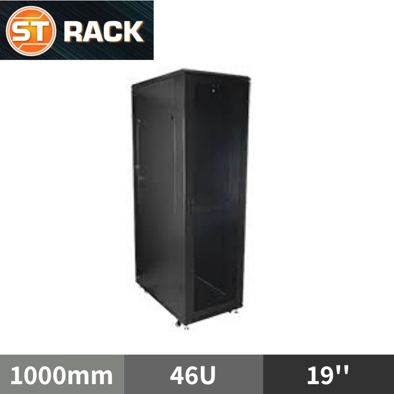 ST RACK FS46610 Floor Standing Rack Enclosure 19'' - 1000mm DEPTH (46U ...