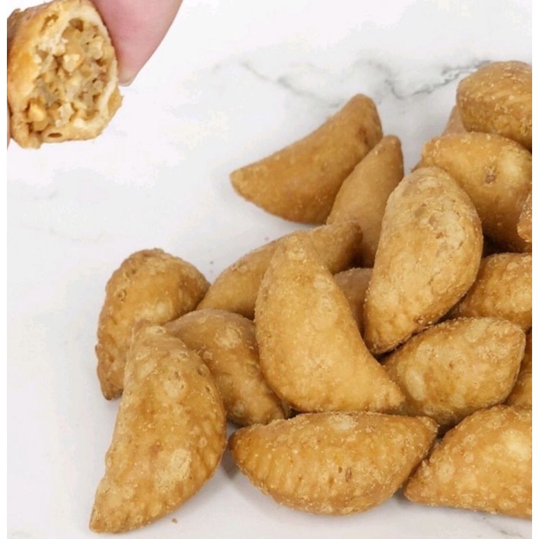 Penang Crushed Peanut Curry Puff 200g 槟城花生碎咖哩叁巴虾米油角饼 Spicy Sambal ...