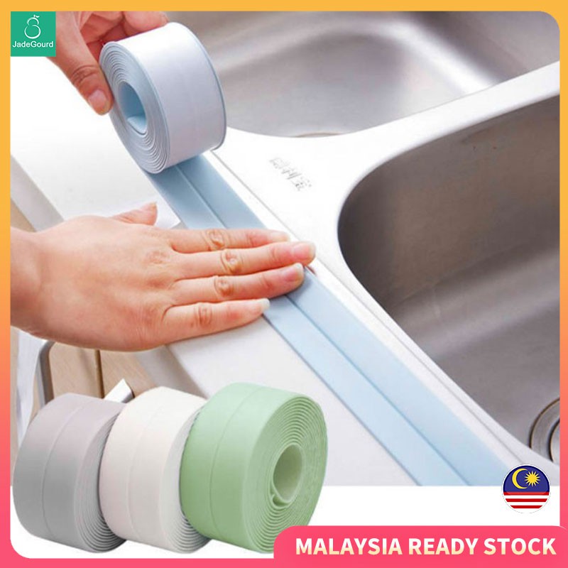 3.8CM*3.2M Kitchen Bathroom Waterproof Mold Proof Tape Waterproof Strip ...