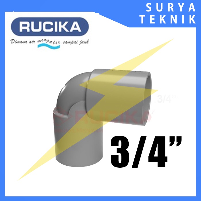Rucika AW Knee L 3/4 Inch PVC / Connection L 3/4 Inch PVC Paralon Pipe ...